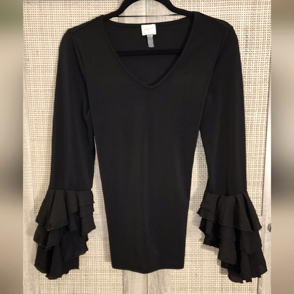 Cupio | Tops | Cupio Ruffled Long Sleeve Womens Size Small | Poshmark